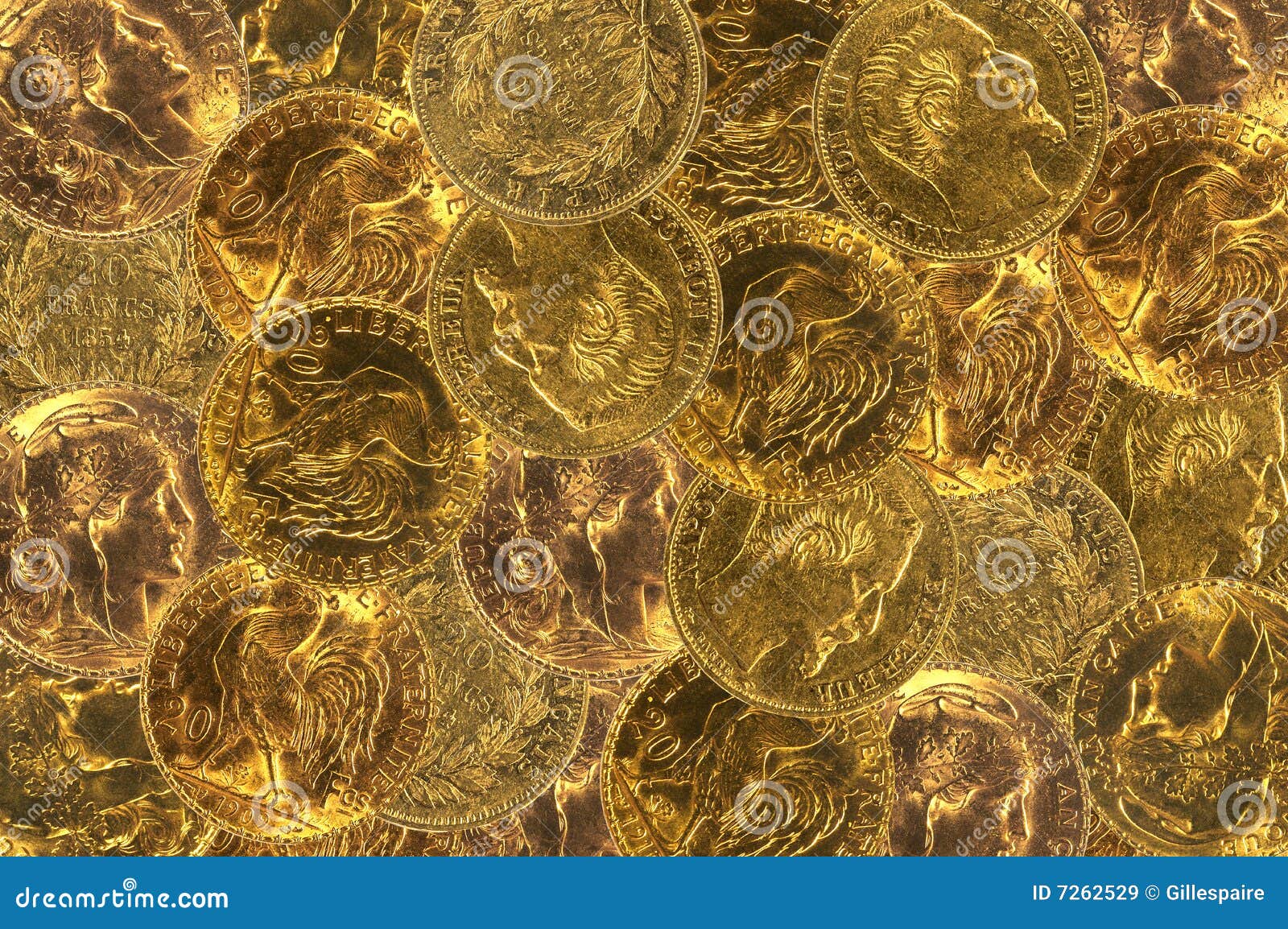 French gold coins stock image. Image of twenty, melt, melts - 7262529