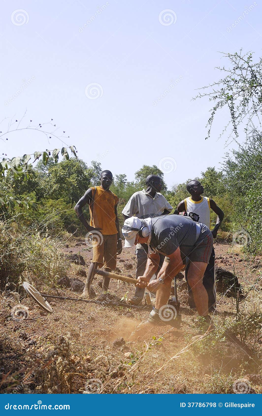 A French gold prospector editorial stock photo. Image of industry ...