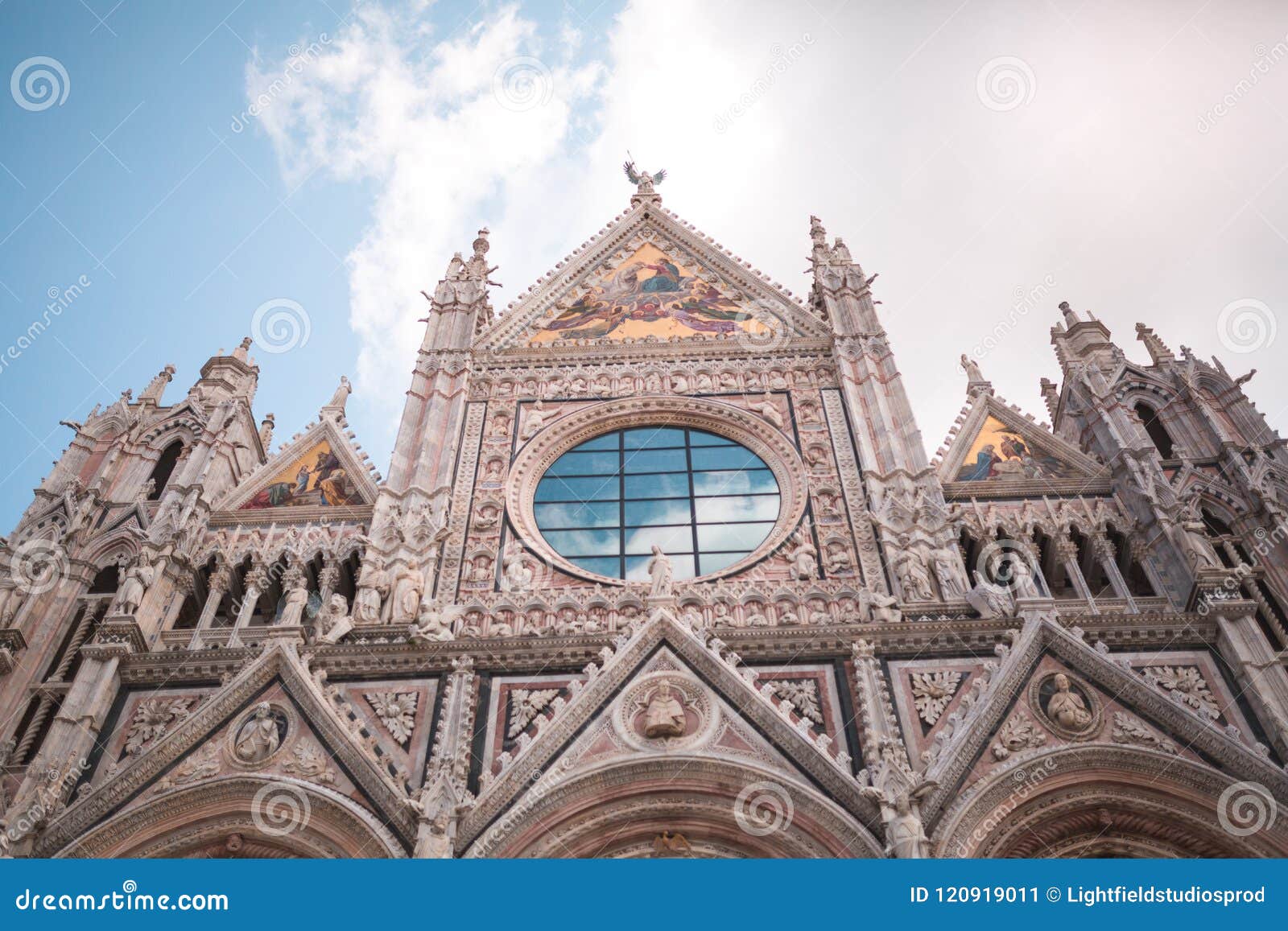 French Gothic Architecture Facade of Stock Image - Image of europe ...