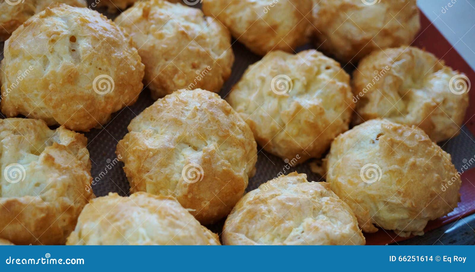 French Gougeres Cheese Puff Choux Stock Photo - Image of cheese, baked ...