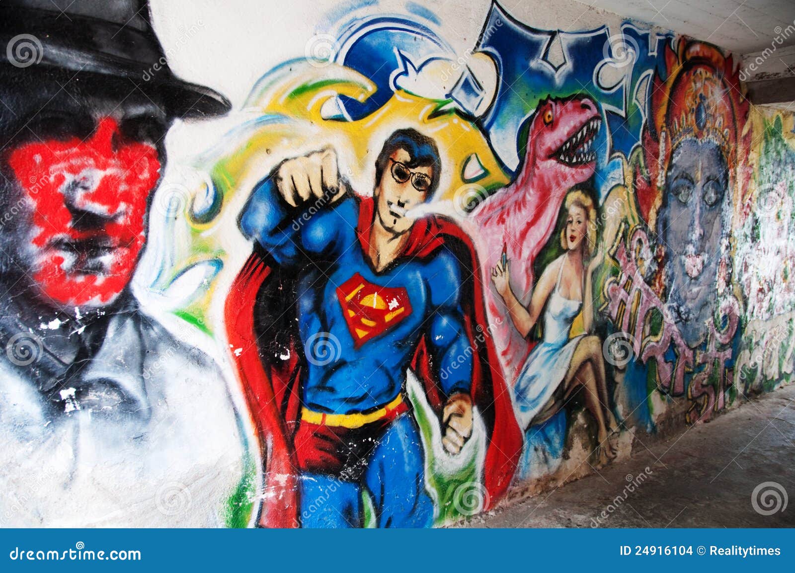 Superman Graffiti Editorial Photo | CartoonDealer.com #22671199