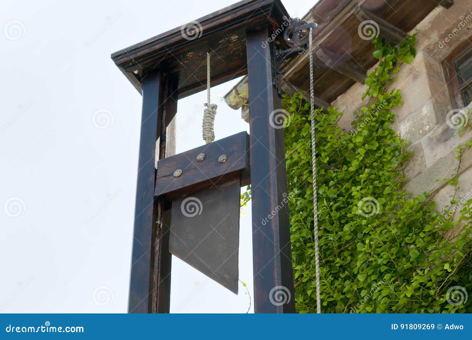 French Guillotine stock image. Image of capital, europe - 91809269