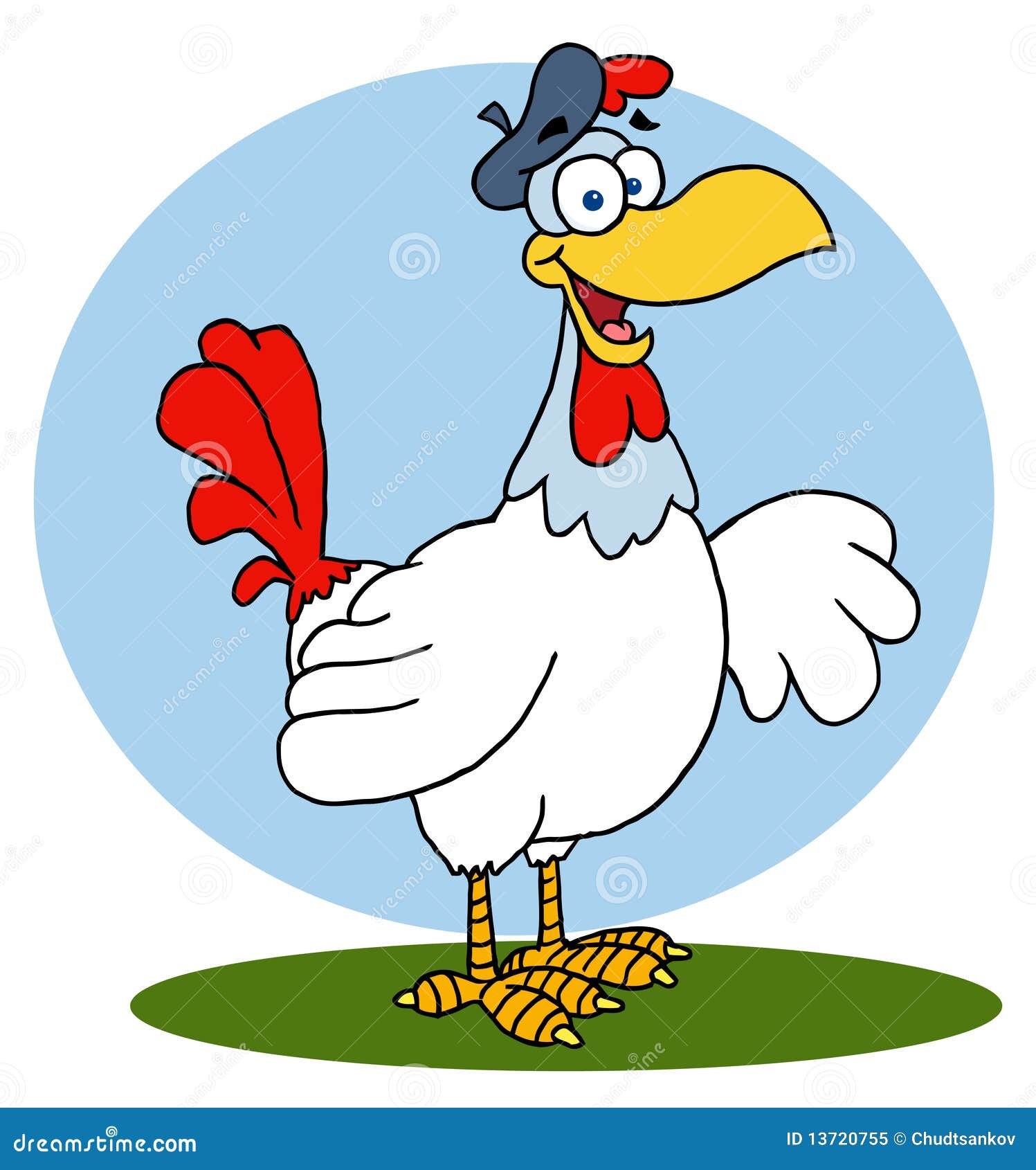 French hen chicken stock vector. Illustration of illustrate - 13720755