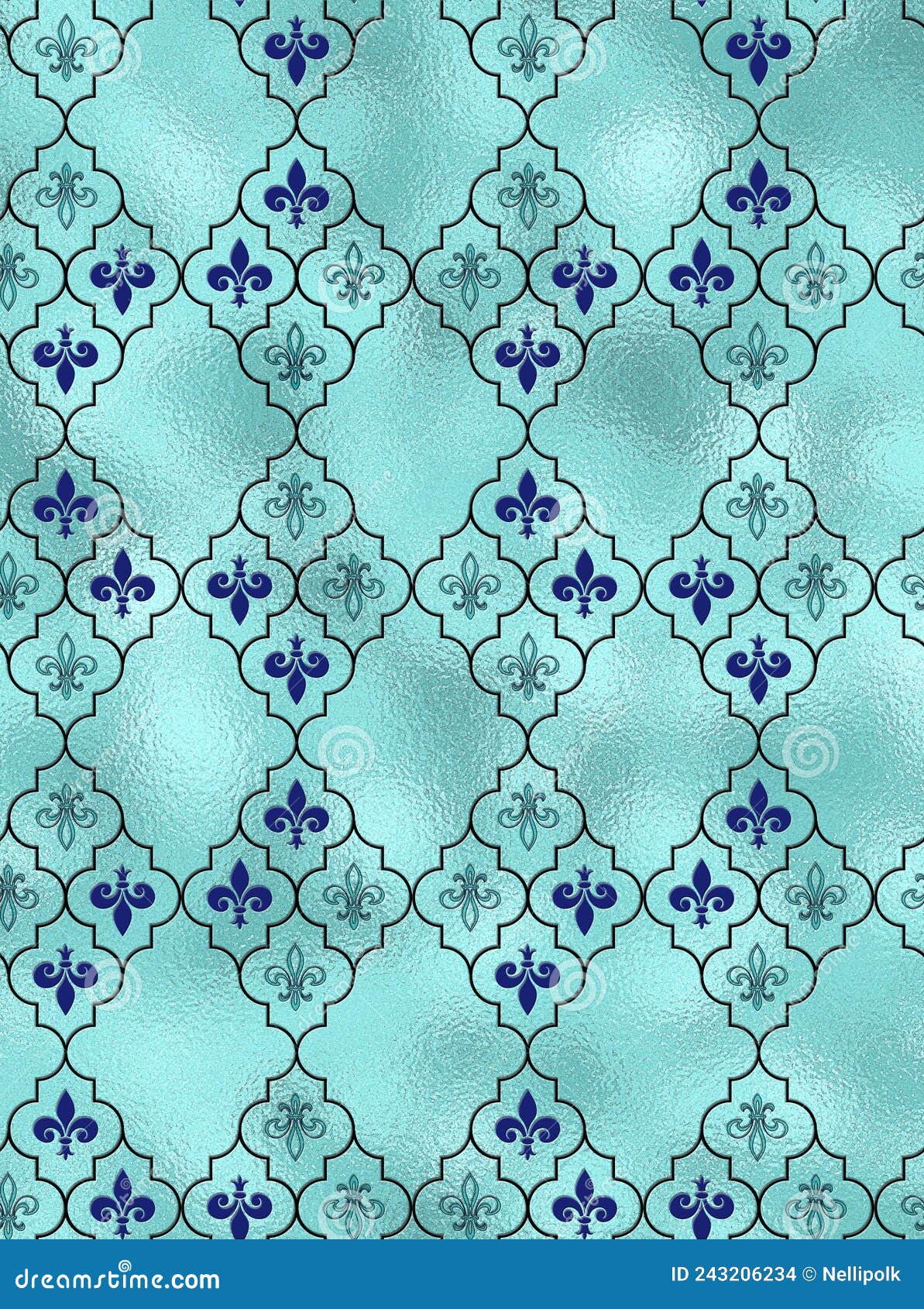 French Heraldic Fleur-de-lis Motif Stock Illustration - Illustration of ...