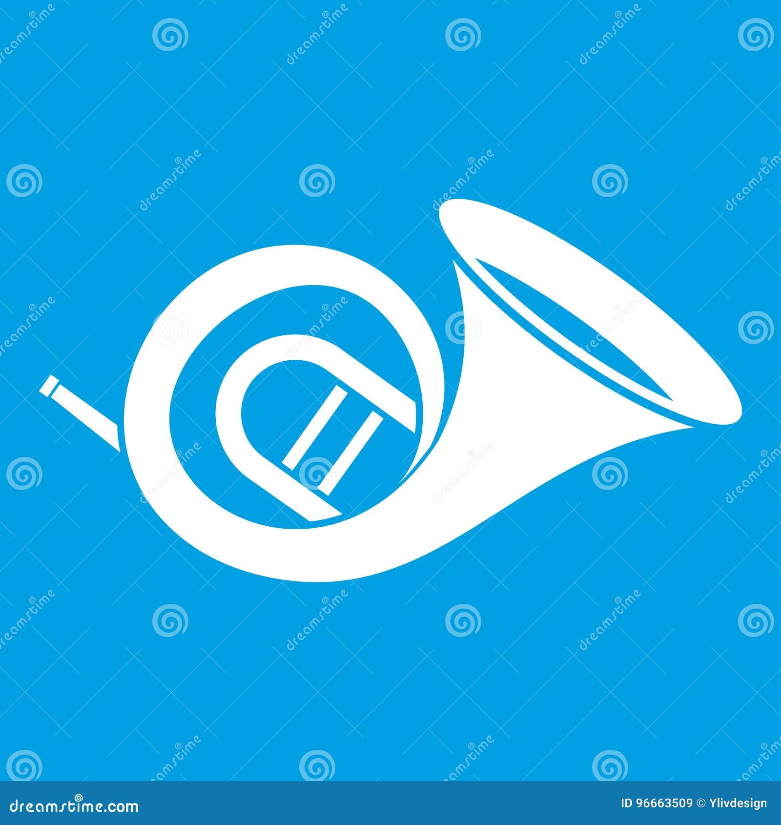 The Horn Icon. Clarion Symbol. Flat Vector Illustration | CartoonDealer ...