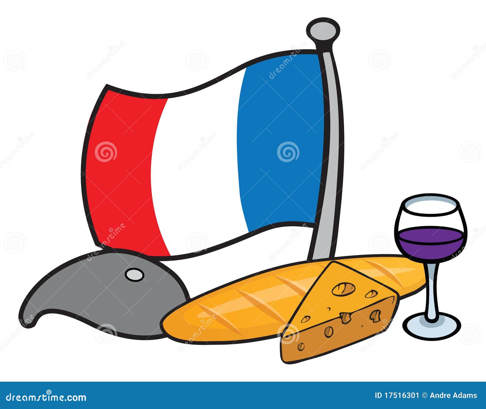 French icons stock vector. Illustration of european, glass - 17516301