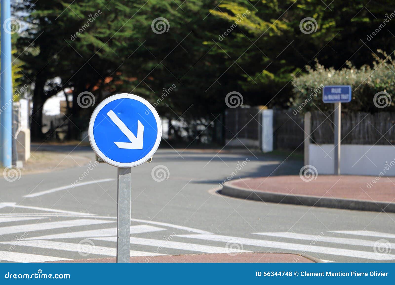 French keep right sign stock photo. Image of french, nature - 66344748