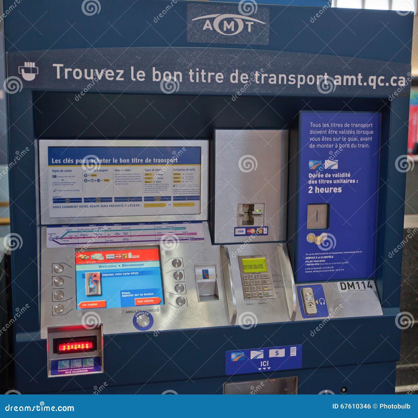 French Language Automated Teller Machine (ATM) Editorial Photo - Image ...