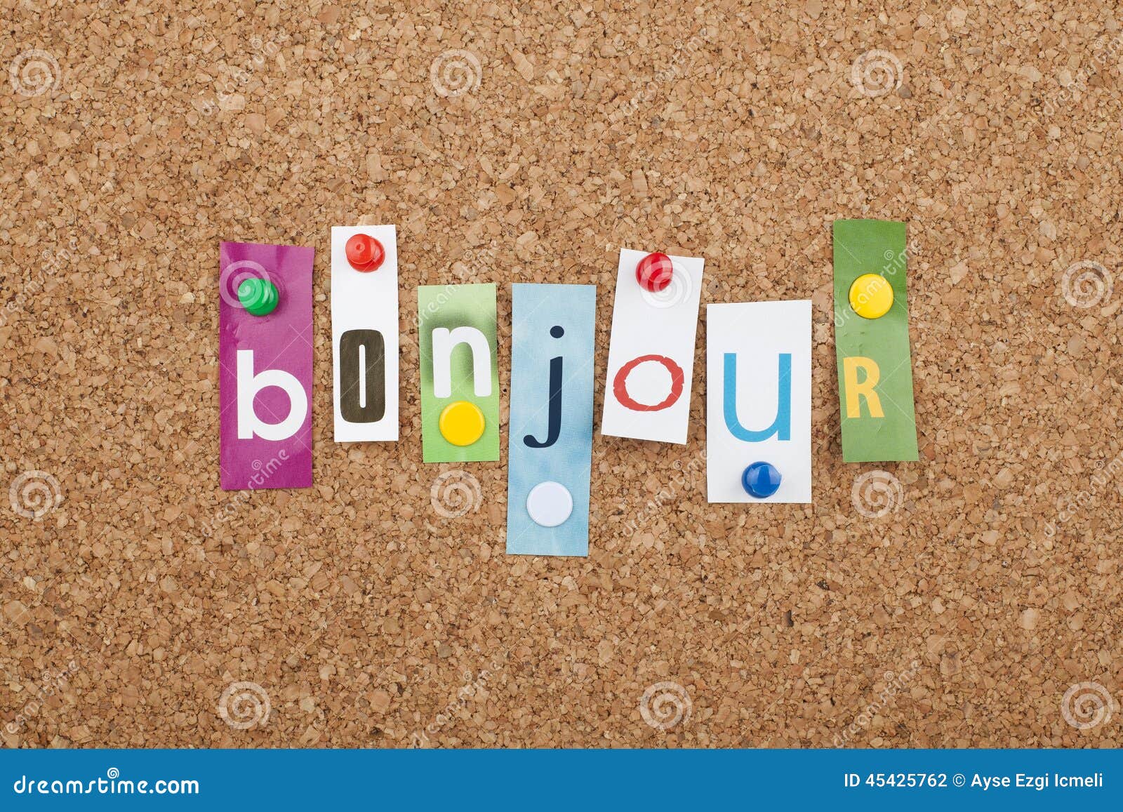 French Language Learning Bonjour Hello Stock Photo - Image of ...