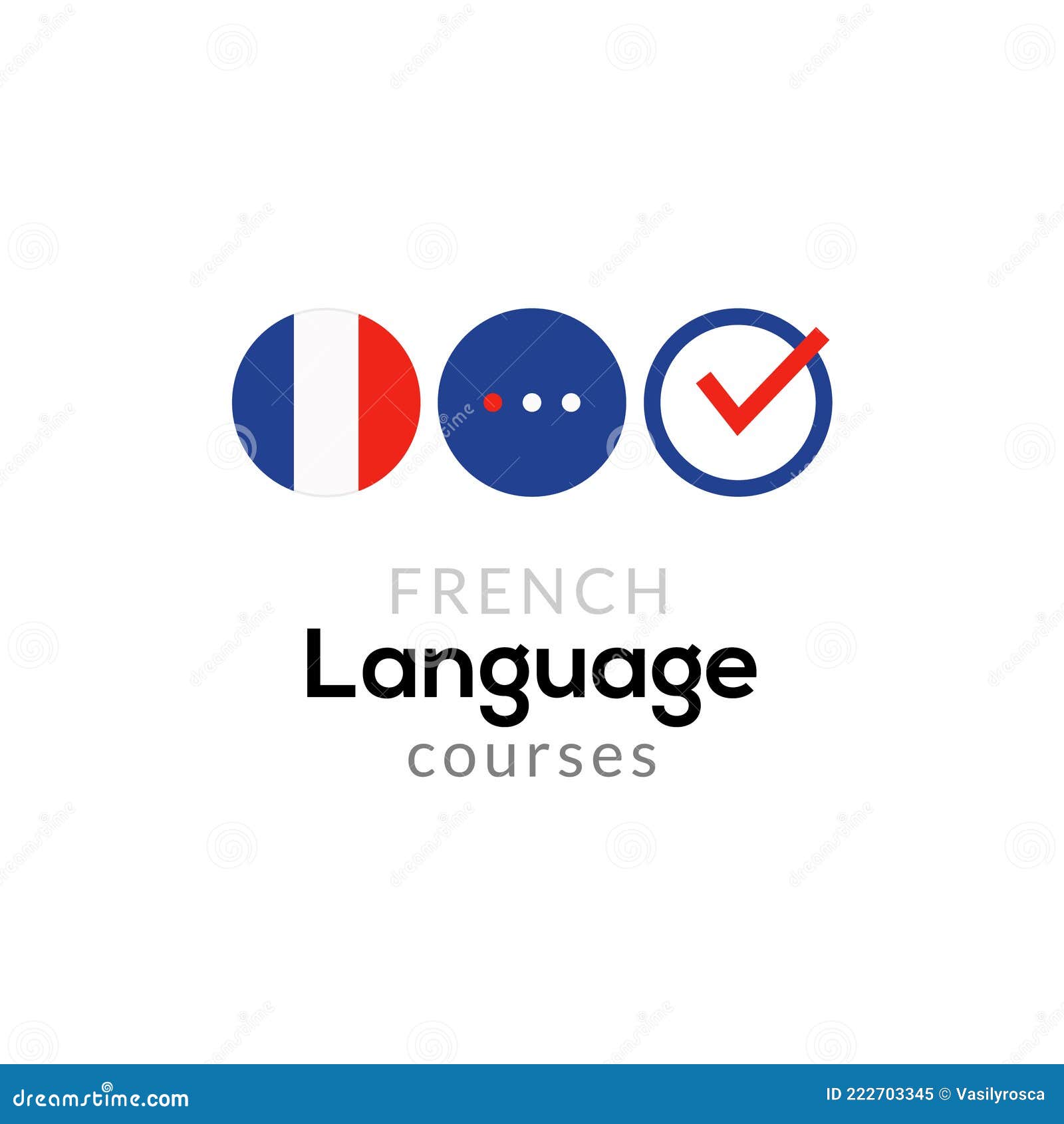 French Language Logo Stock Illustrations – 859 French Language Logo ...