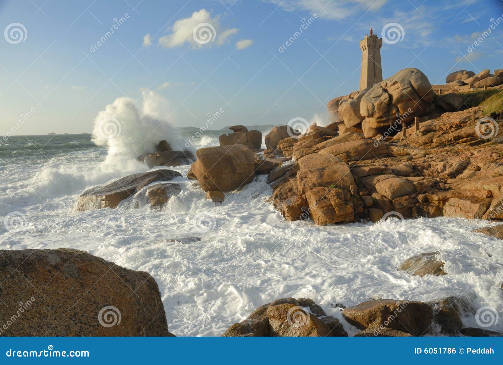 French Lighthouse stock photo. Image of brittany, shore - 6051786