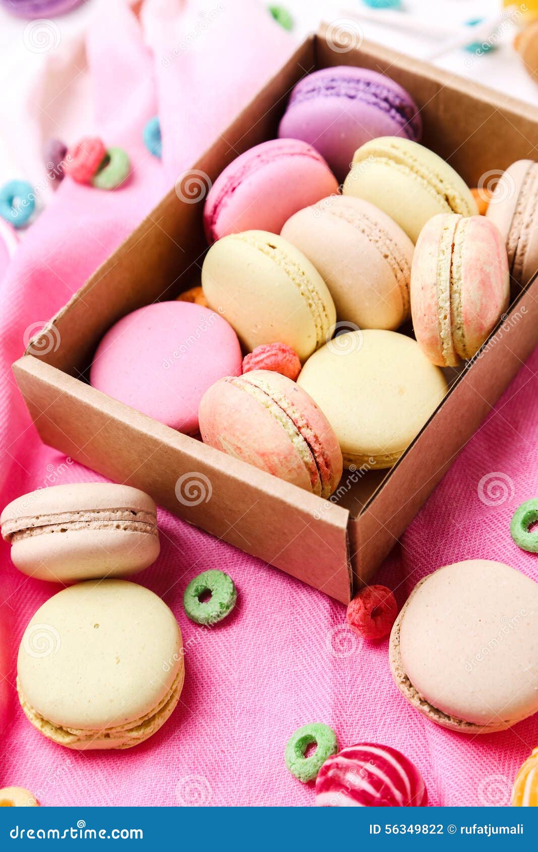 French macaron stock photo. Image of flavor, candy, pastry - 56349822