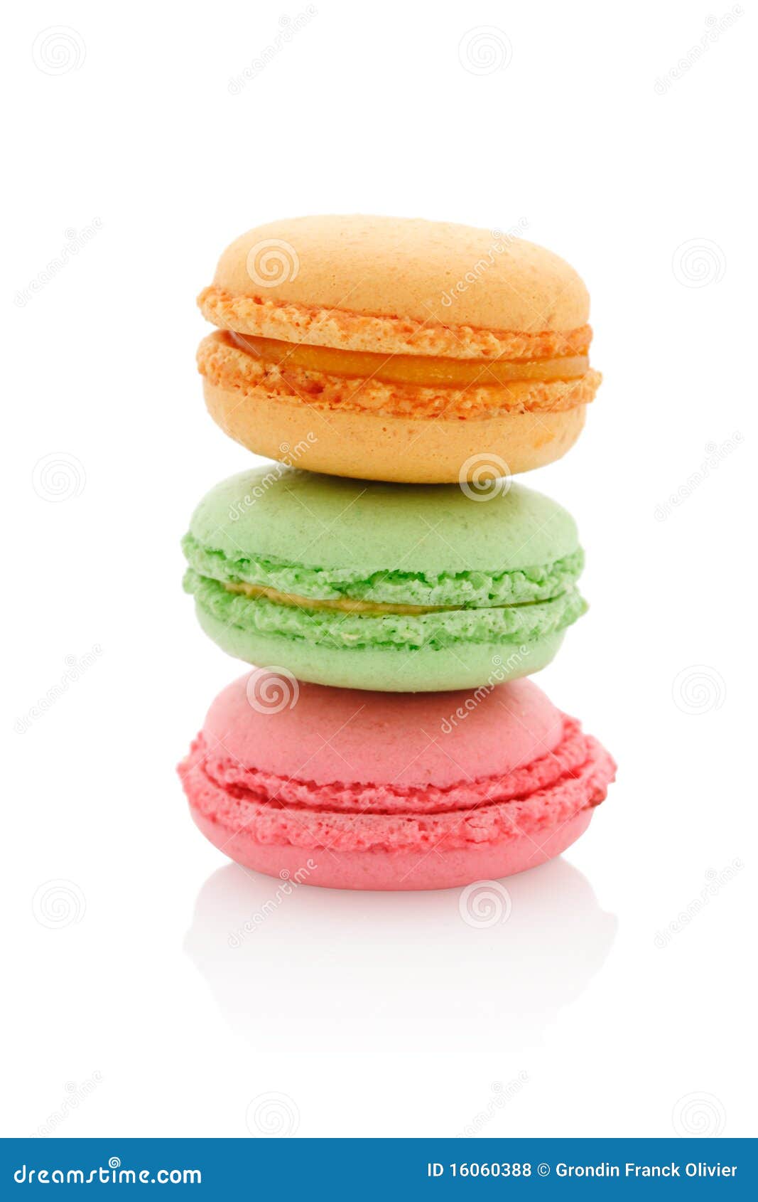 French Macaroons On Cherry Pink Background, Parisian Chic Cafe Dessert ...