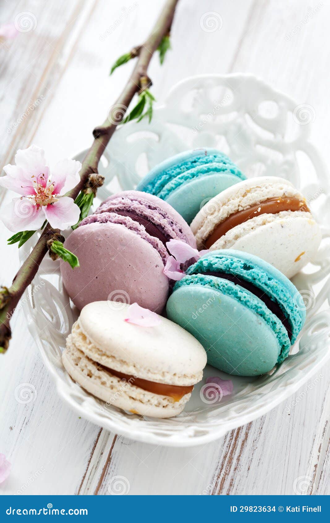 French macaroons stock photo. Image of bakery, cherry - 29823634