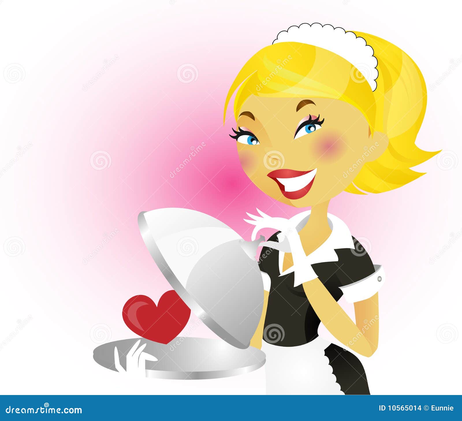 French maid series stock vector. Illustration of apron - 10565014