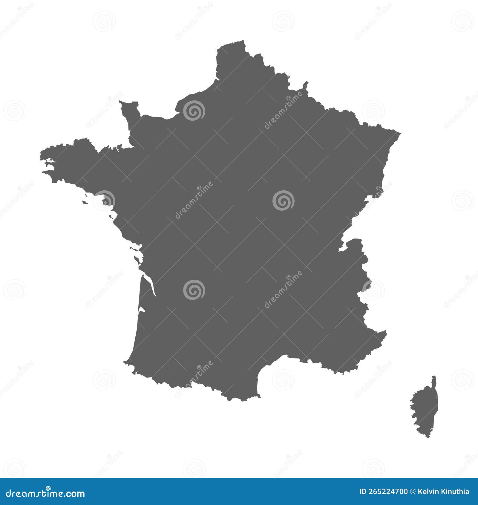 French Map stock vector. Illustration of pictogram, silhouette - 265224700