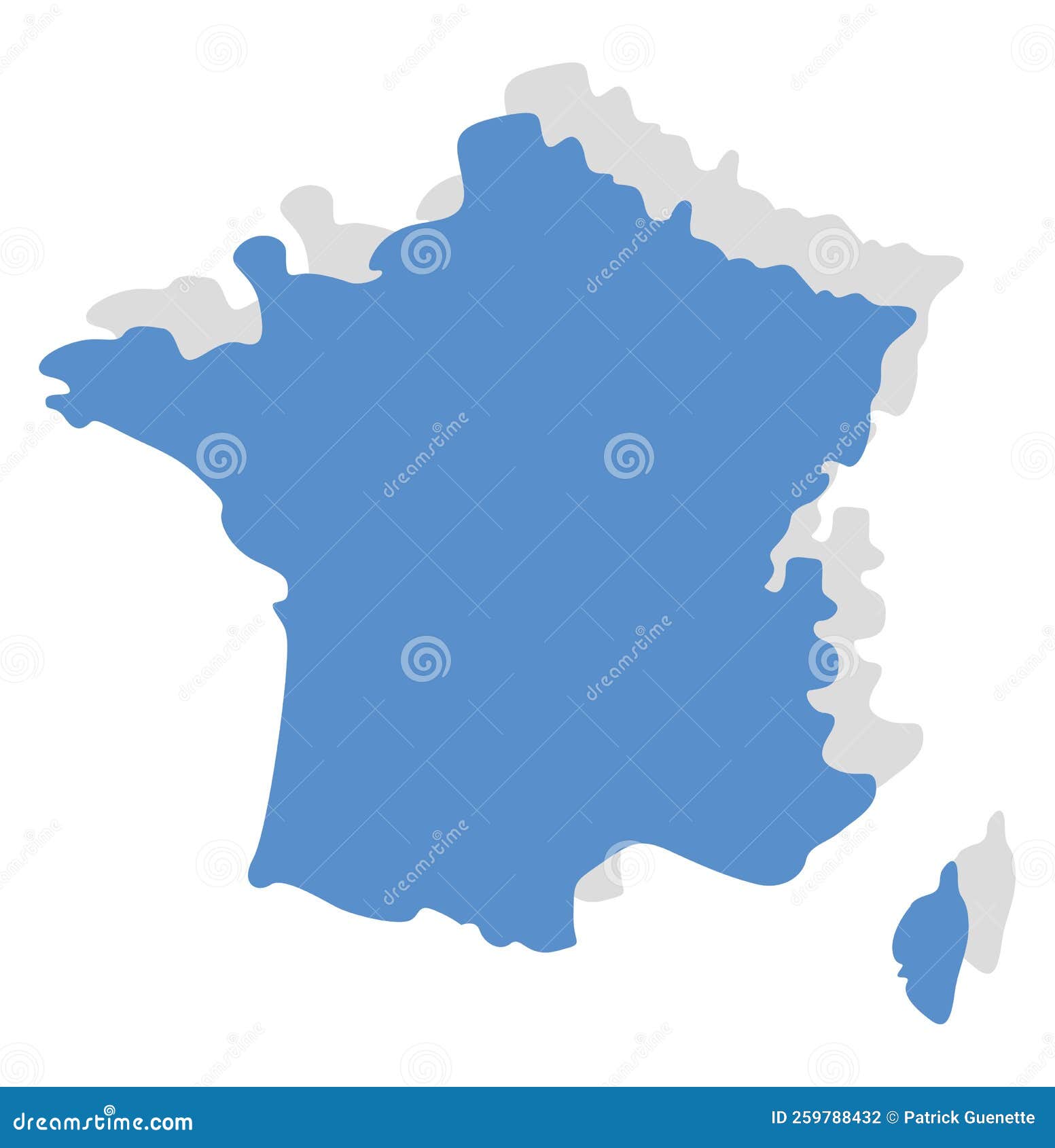 French map, icon icon stock vector. Illustration of city - 259788432