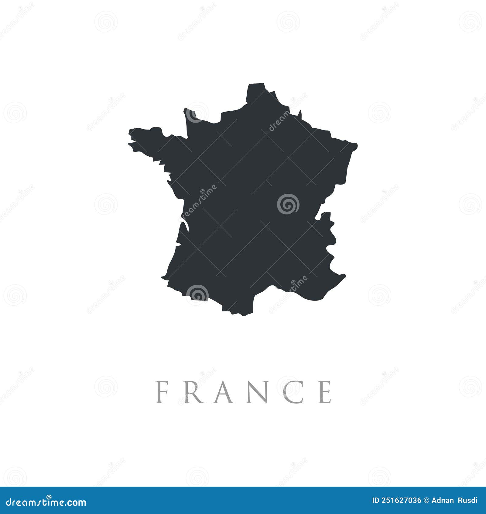 French Map Vector Illustration Stock Vector - Illustration of outline ...
