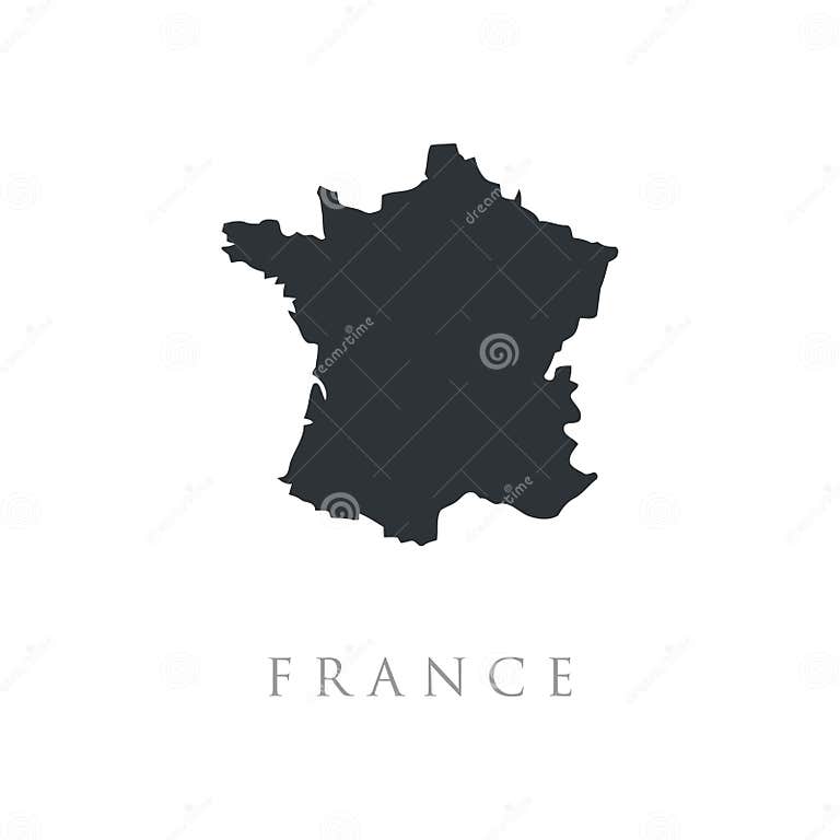 French Map Vector Illustration Stock Vector - Illustration of outline ...