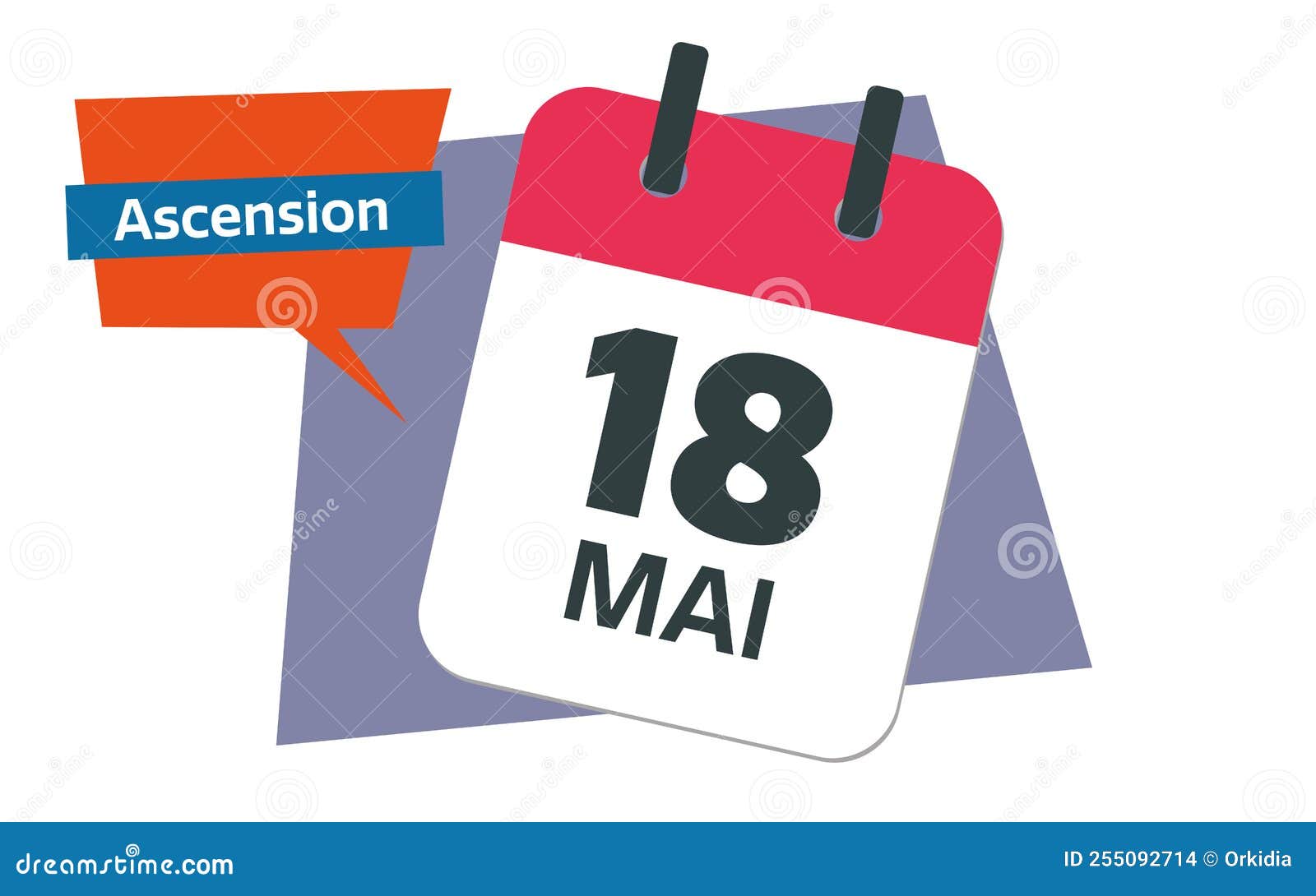 French 18 May 2023 Calendar Stock Vector - Illustration of 2023, french ...