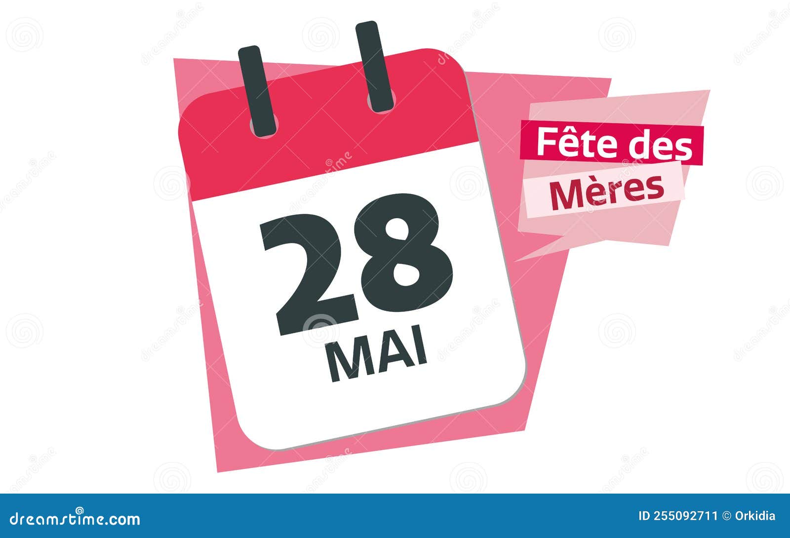 French 28 May 2023 Calendar Stock Illustration - Illustration of ...