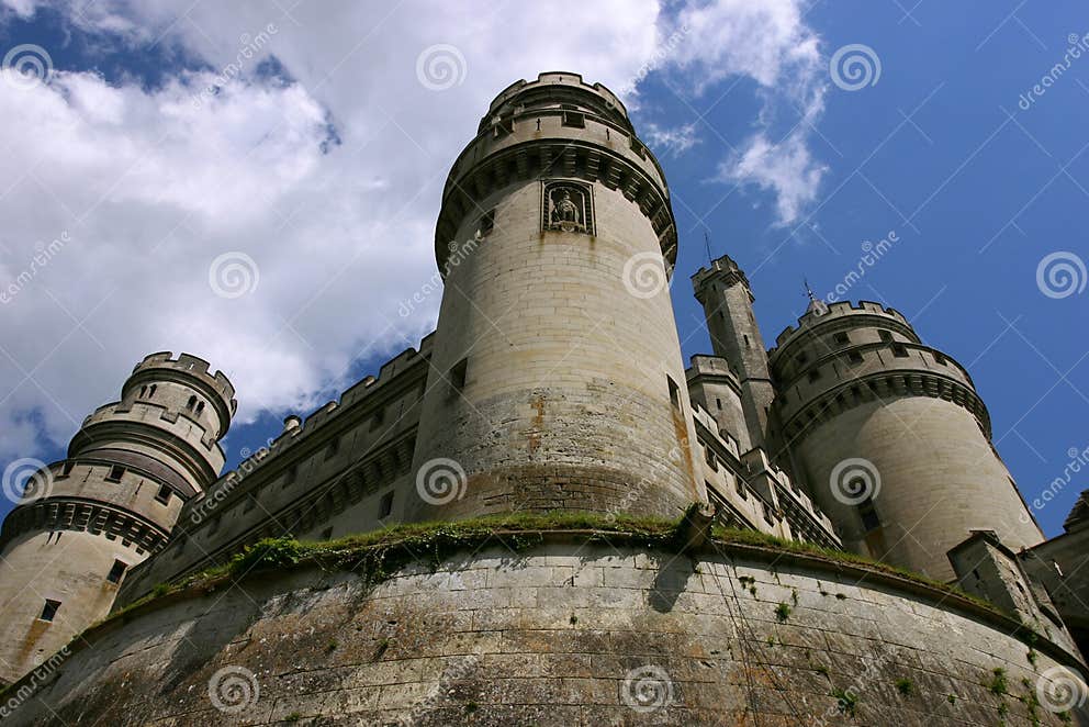 French Medieval Castle Pierrefond Stock Photo - Image of chateau ...
