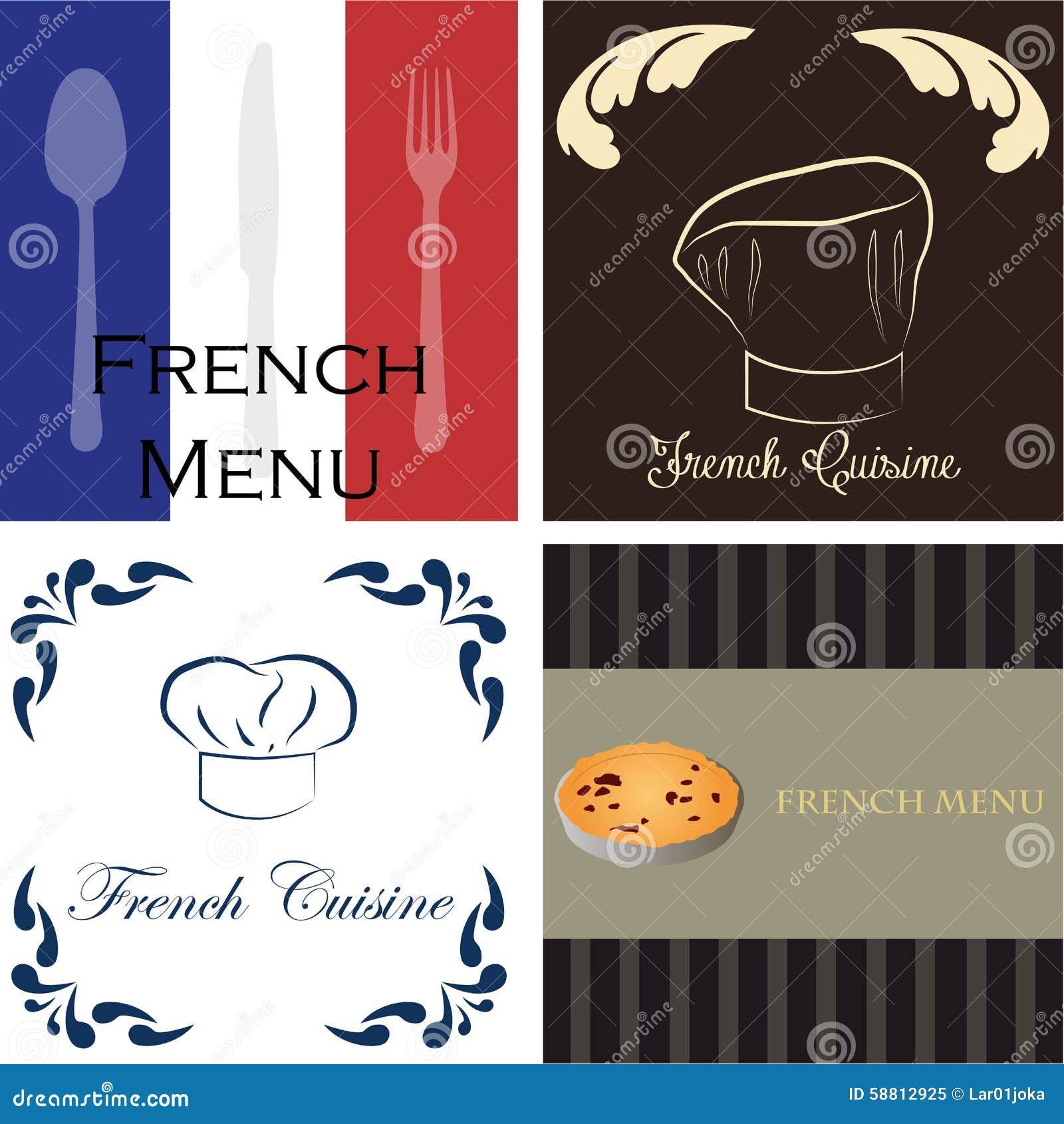 French menu stock illustration. Illustration of background - 58812925