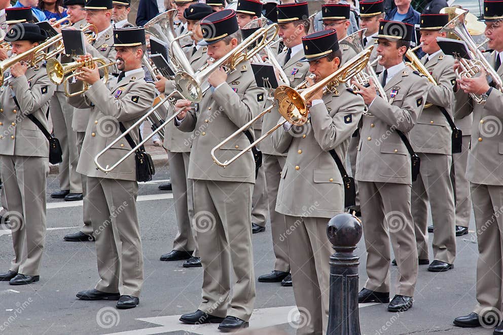 French Military Band editorial stock image. Image of musician - 26063024