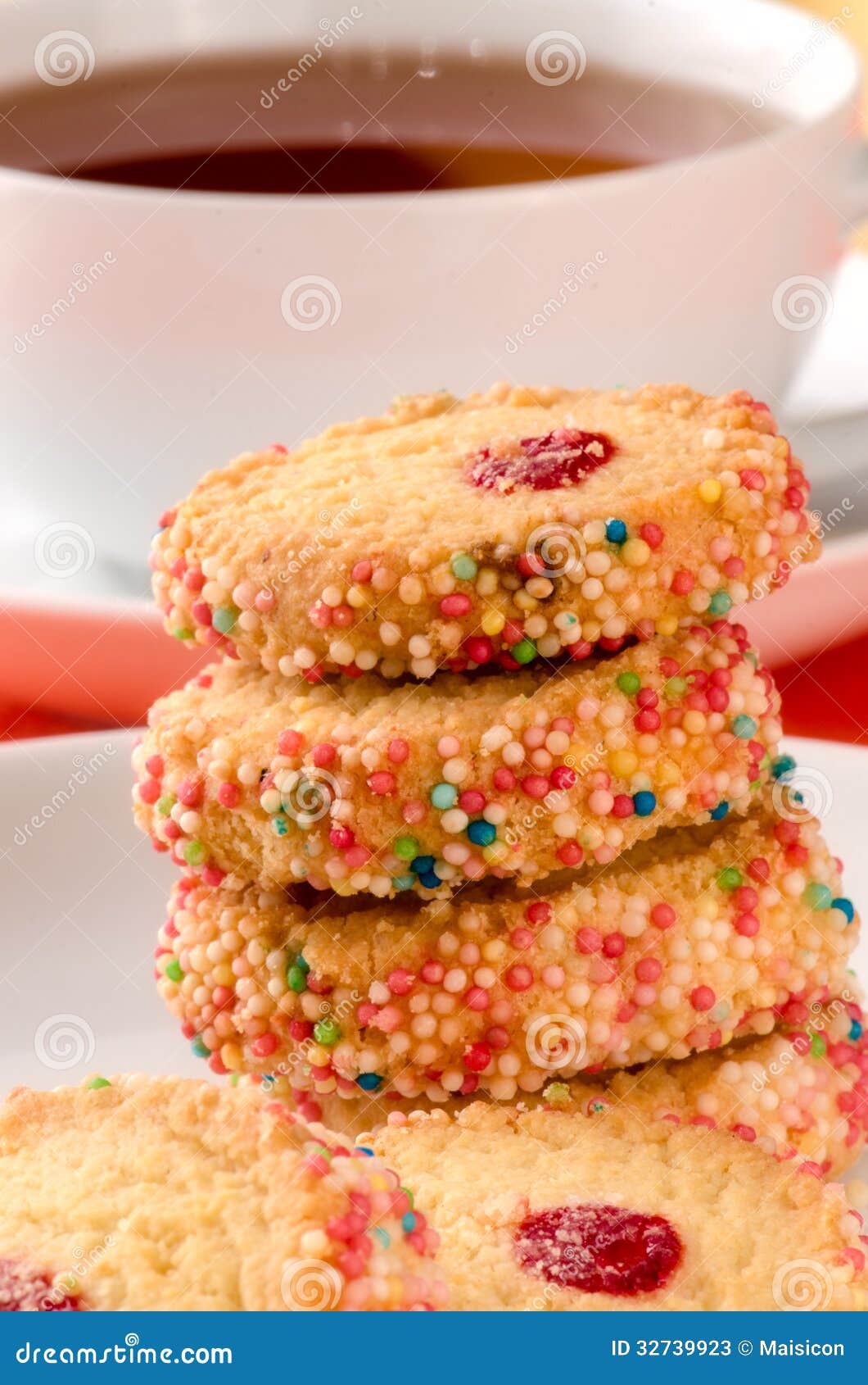 French Multi-colored Biscuits. Stock Image - Image of color, gourmet ...