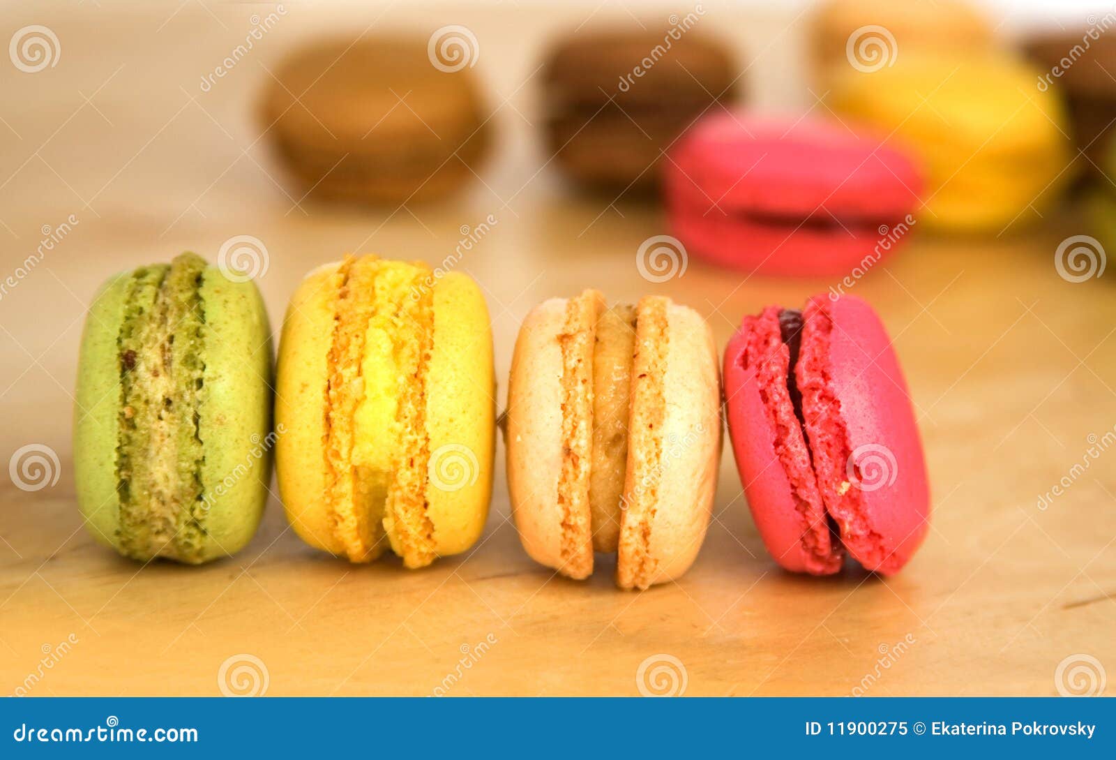 French Multicolored Macaroon Cookies Stock Image - Image of assortment ...
