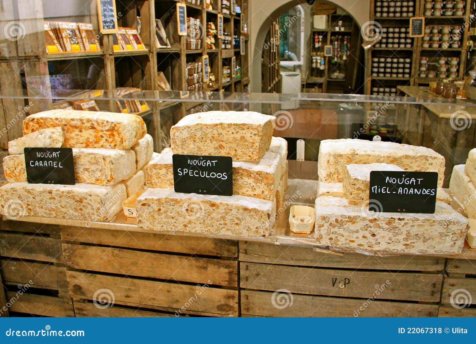 French Nougat Delicatessen editorial stock photo. Image of tourism ...