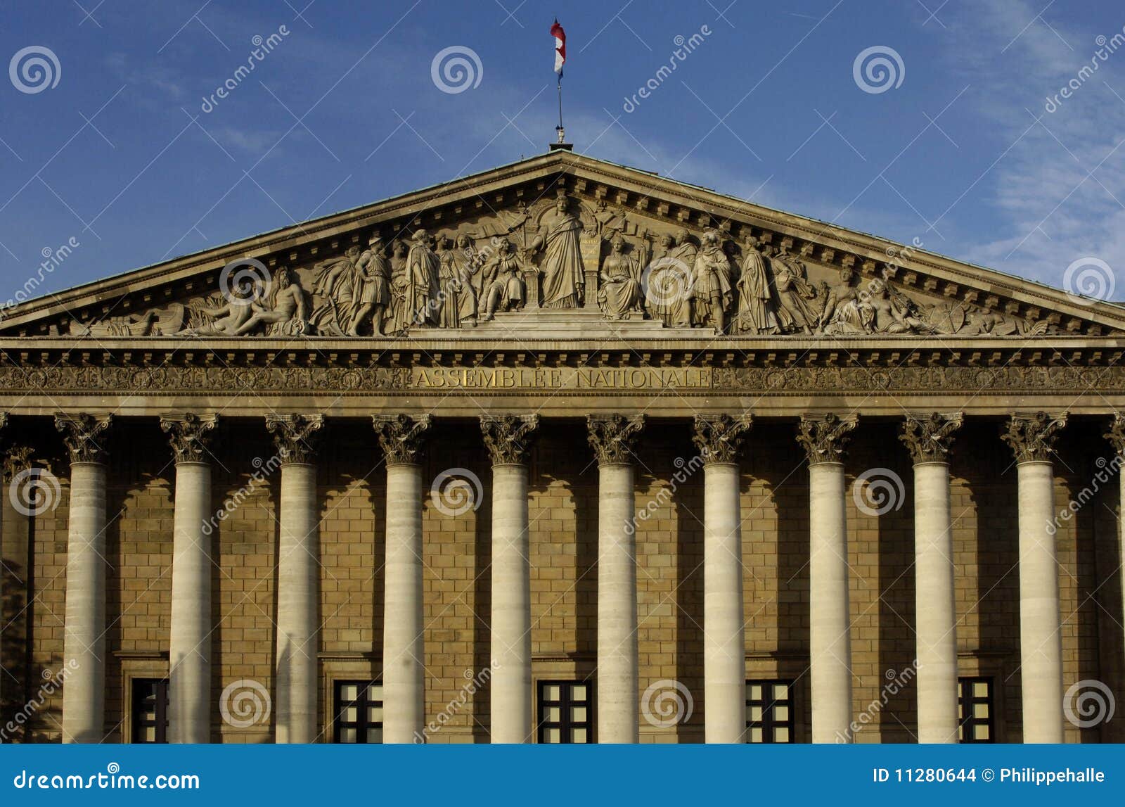 French parliament stock photo. Image of bourbon, paris - 11280644