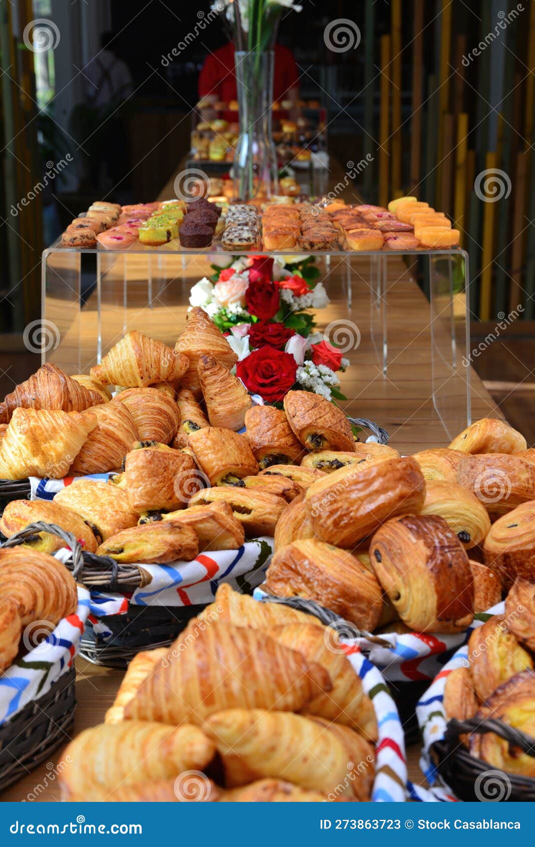 French Pastries on Display in Patisserie. Stock Image - Image of fruit ...