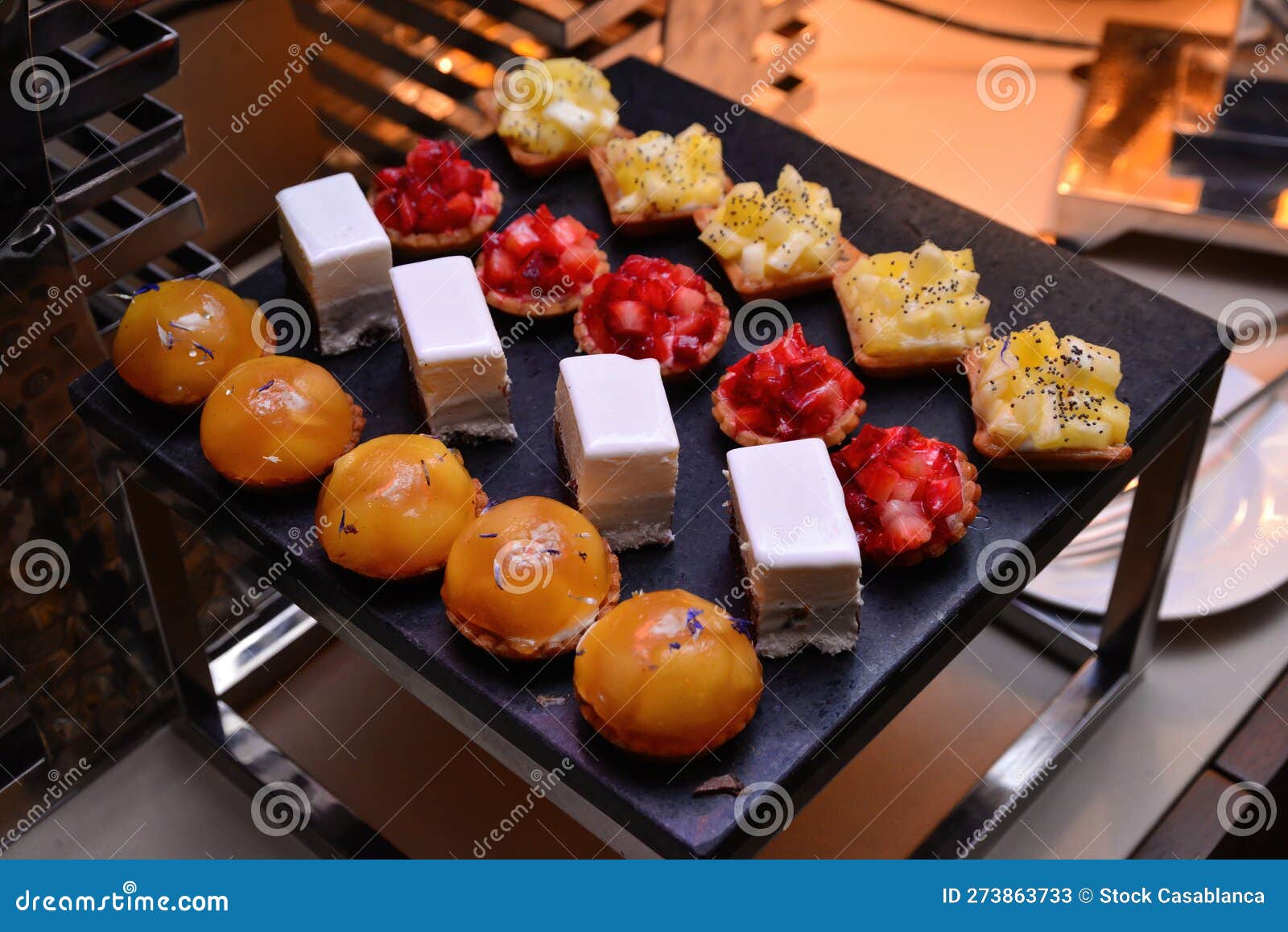 French Pastries on Display in Patisserie. Stock Image - Image of france ...