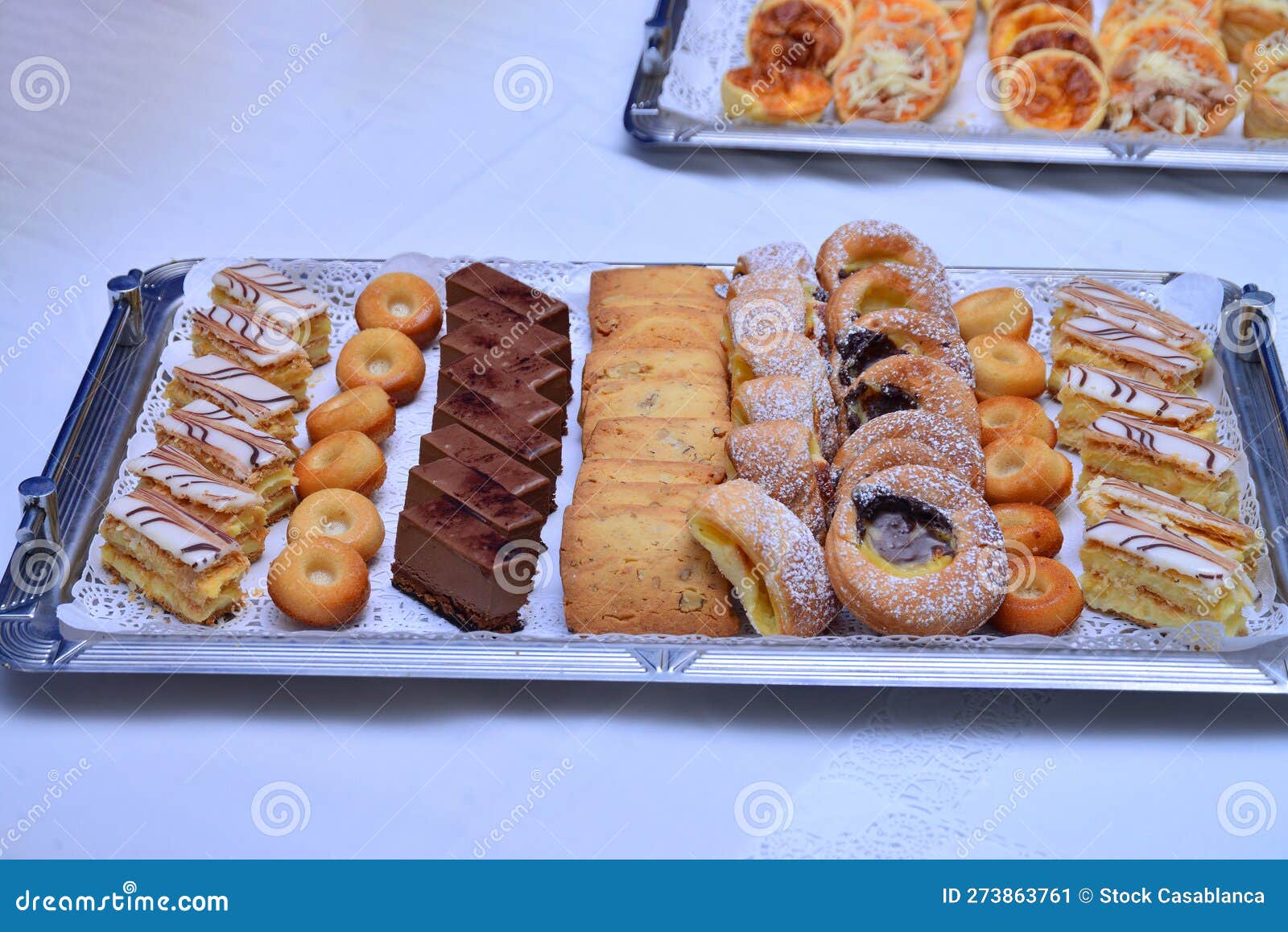 French Pastries on Display in Patisserie. Stock Image - Image of ...