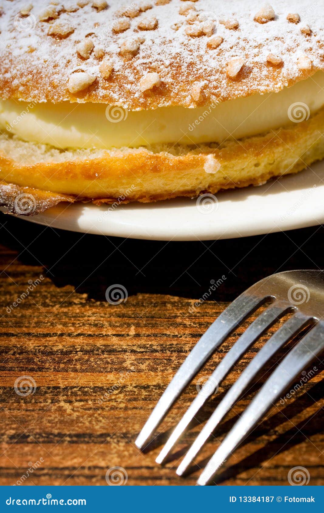 French Pastry with Vanilla and Walnuts Stock Image - Image of breakfast ...