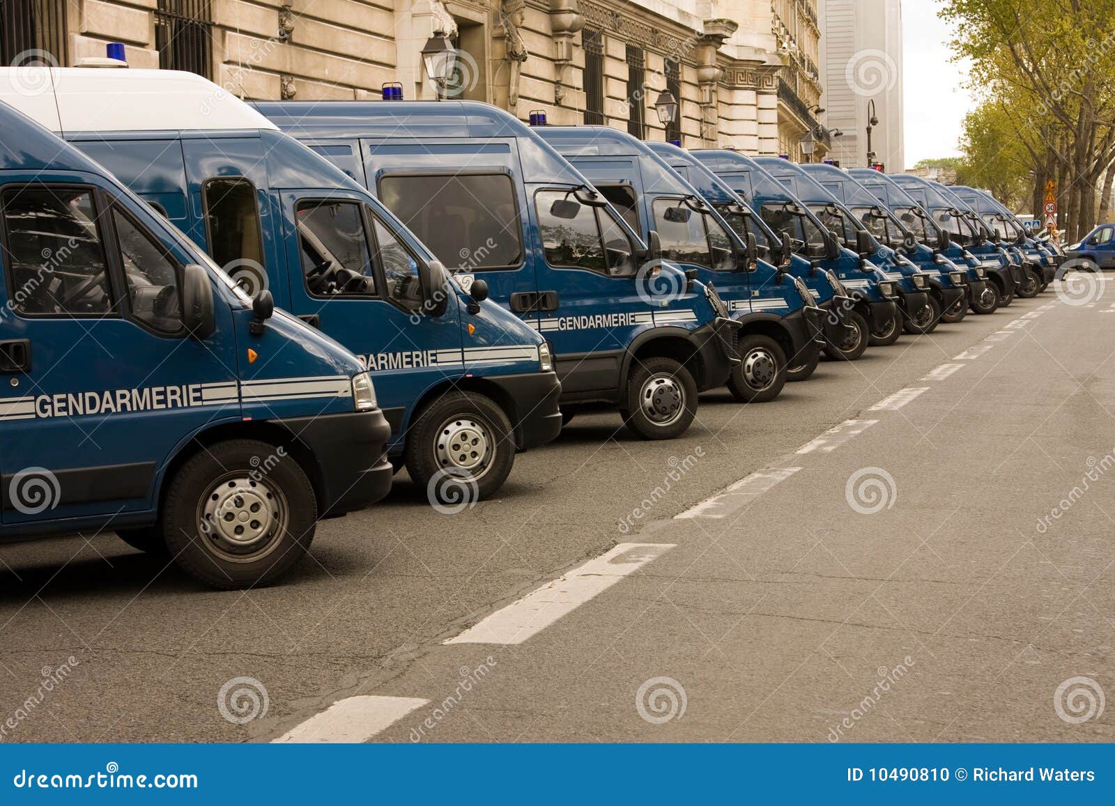 French Police Vans stock photo. Image of emergency, protection - 10490810