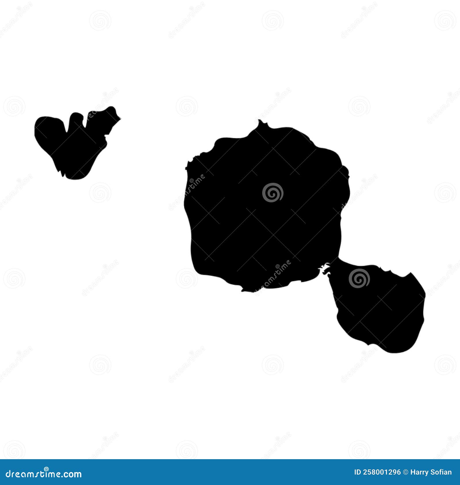 Papeete City French Polynesia, Tahiti Map Vector Illustration, Scribble ...