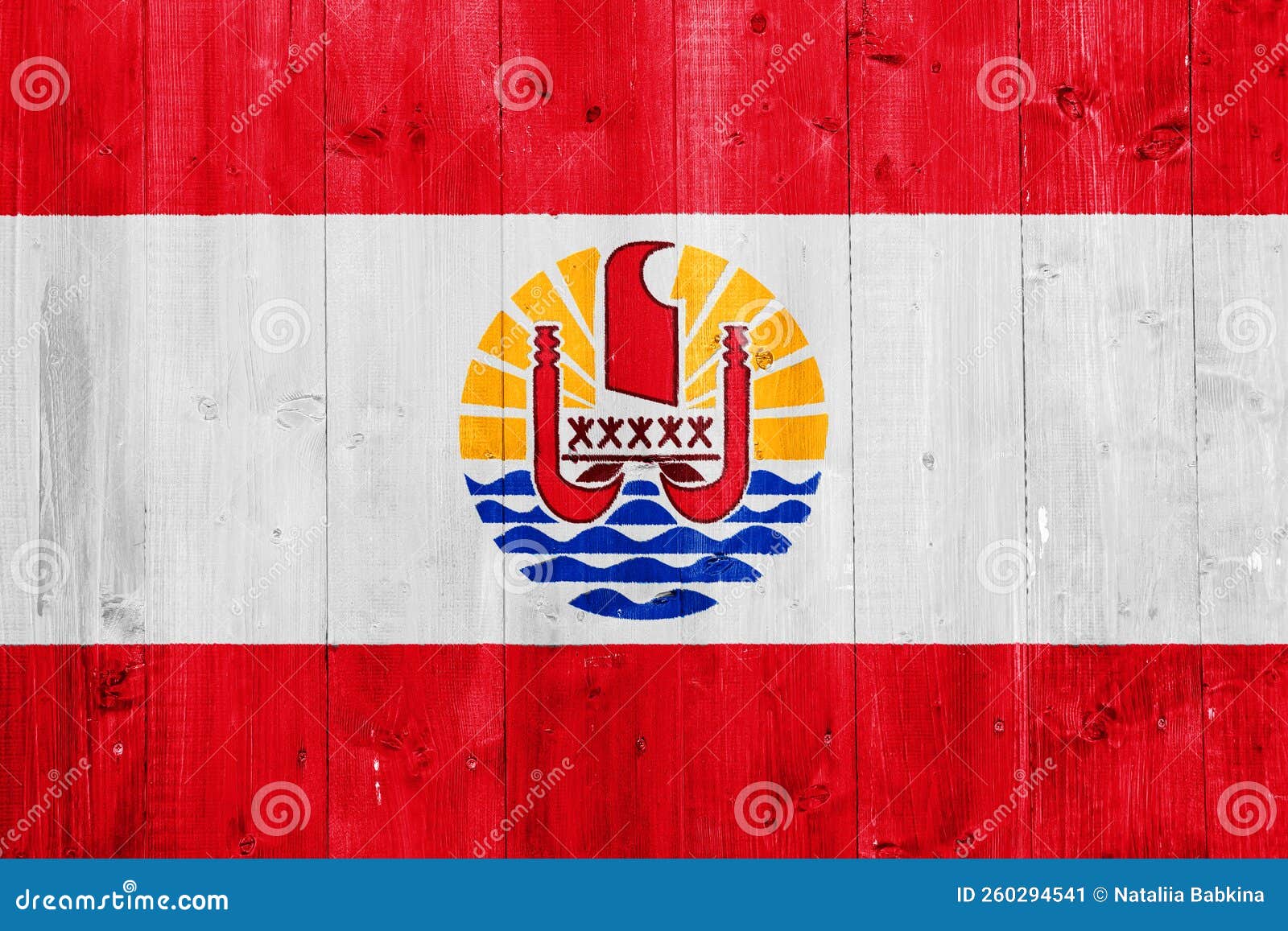 French Polynesia Flag on Texture. Concept Collage Stock Image - Image ...