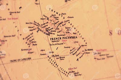 French Polynesia Map stock photo. Image of duke, french - 13193890