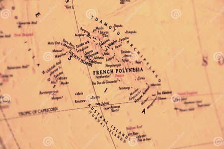 French Polynesia Map stock photo. Image of duke, french - 13193890