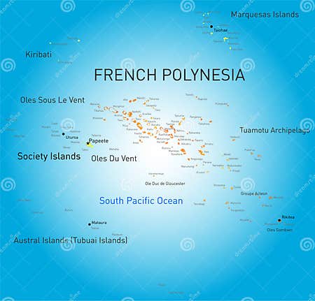 French Polynesia stock vector. Illustration of lagoon - 43839175