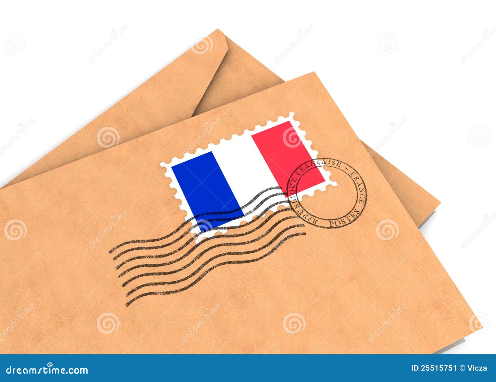 French post stock illustration. Illustration of texture - 25515751