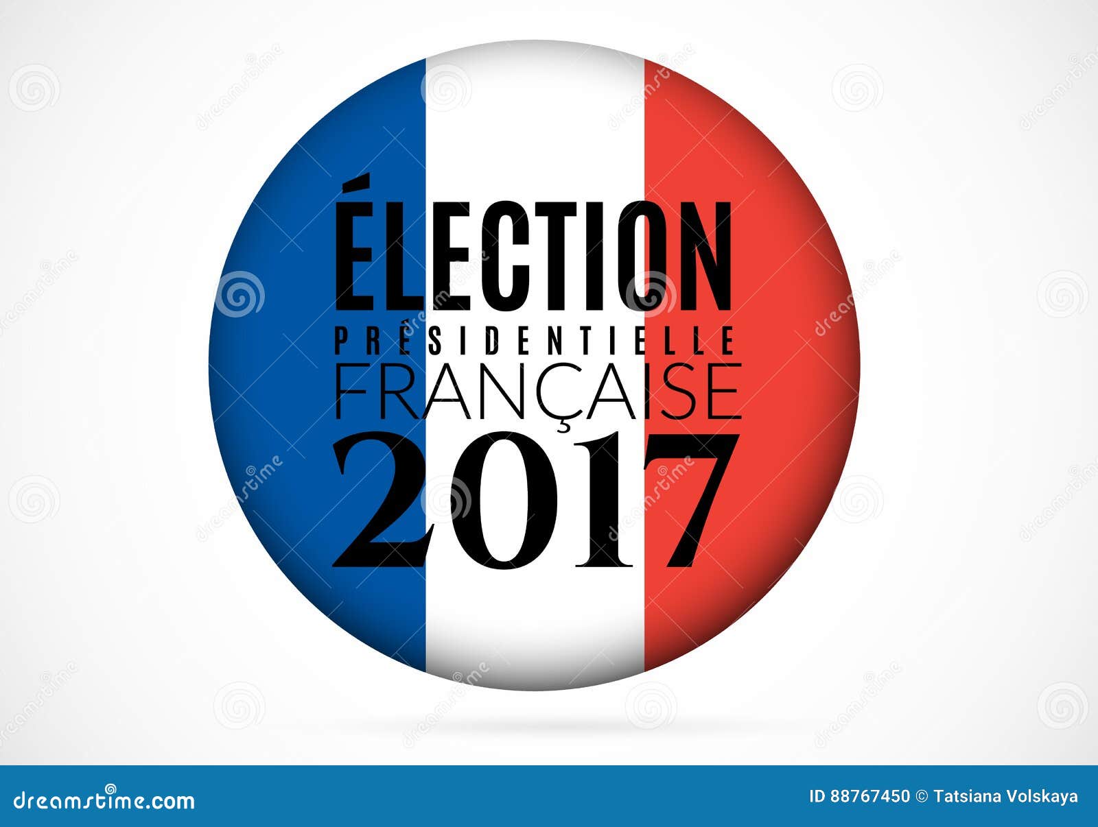 French Presidential Election 2017 Vector Illustration Stock Vector ...
