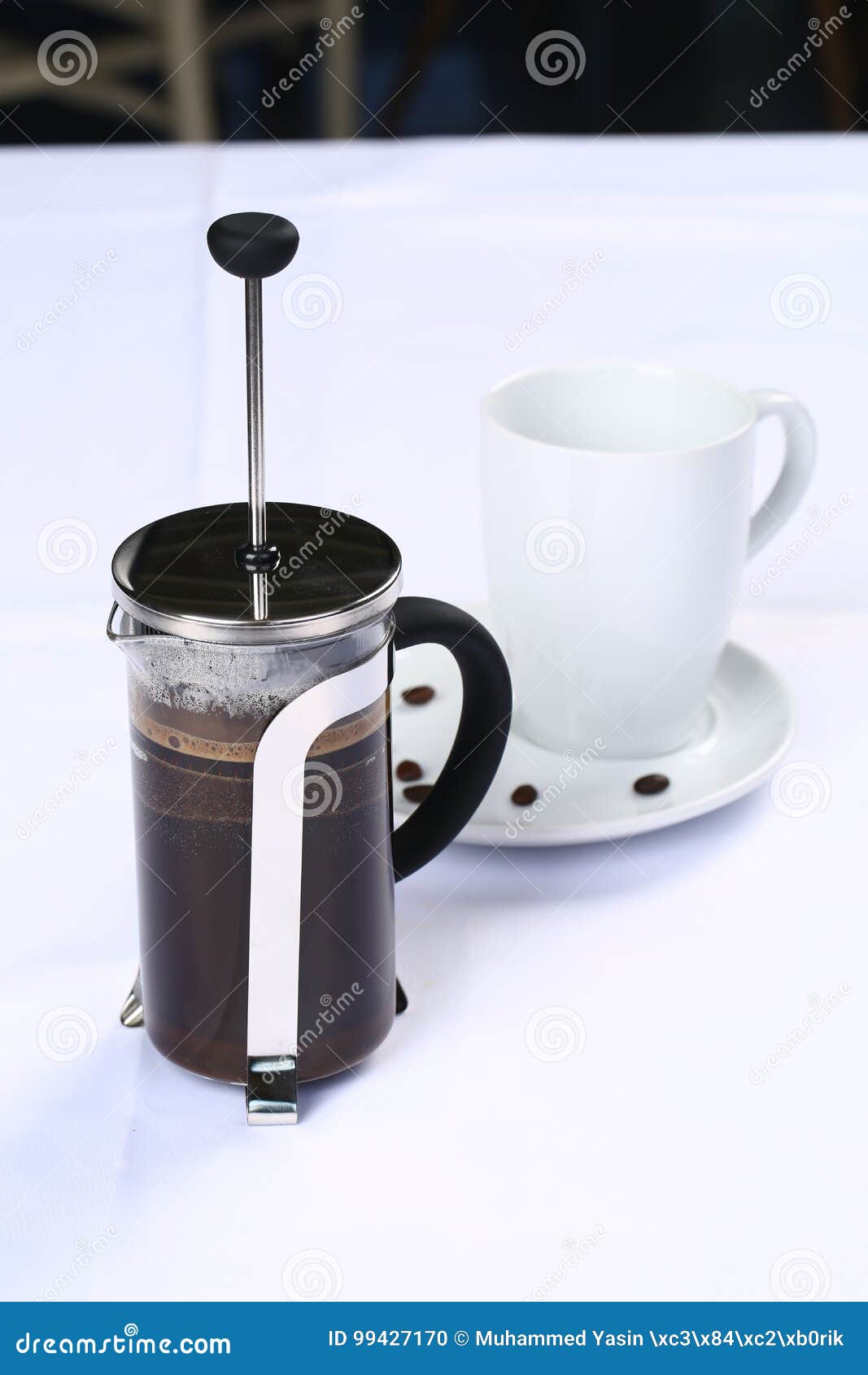 French Press Coffee stock photo. Image of culture, closeup - 99427170