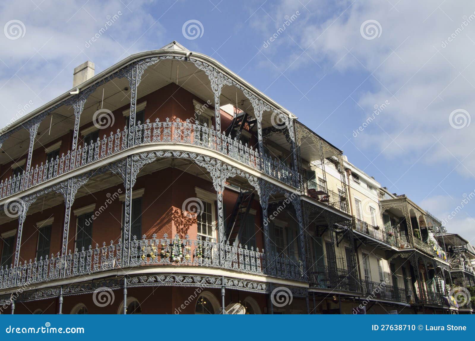French Quarter Corner stock photo. Image of travel, architecture - 27638710