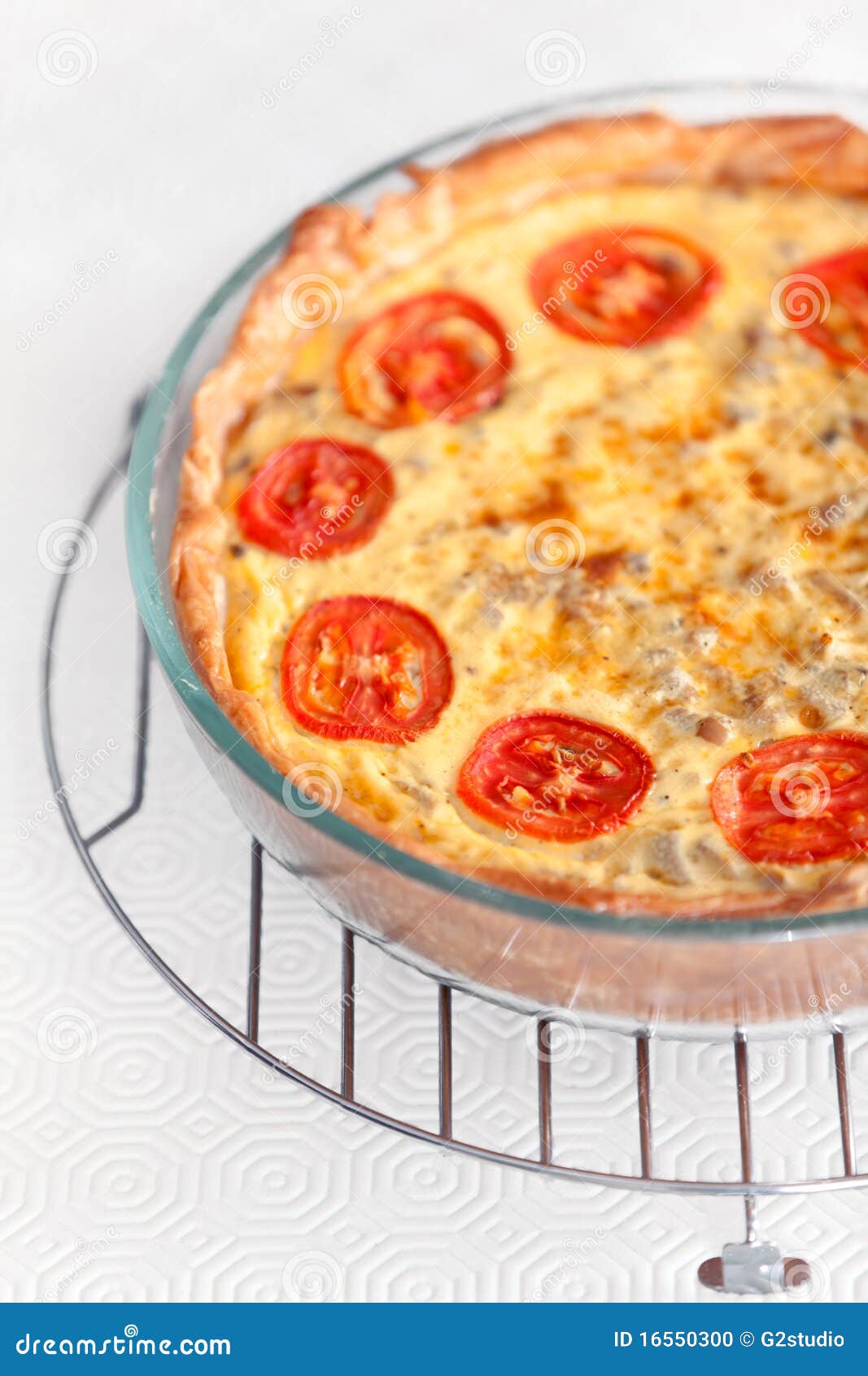 French Quiche Lorraine stock photo. Image of cooking - 16550300