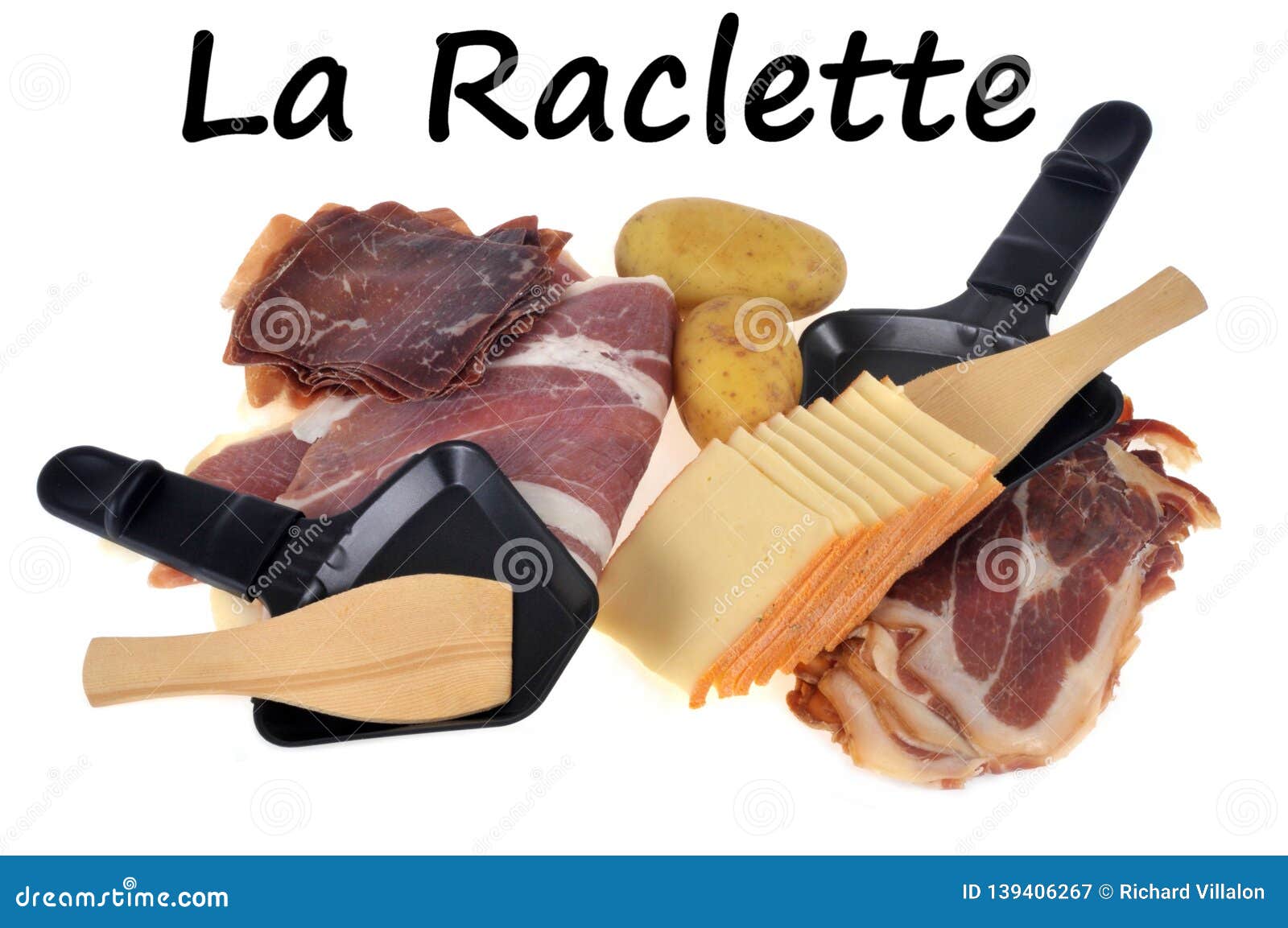 French raclette concept stock illustration. Illustration of potatoes ...
