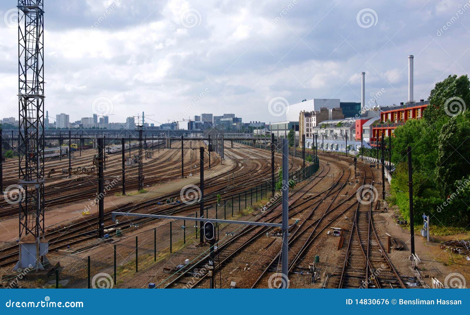 French Railways in paris stock photo. Image of outdoor - 14830676
