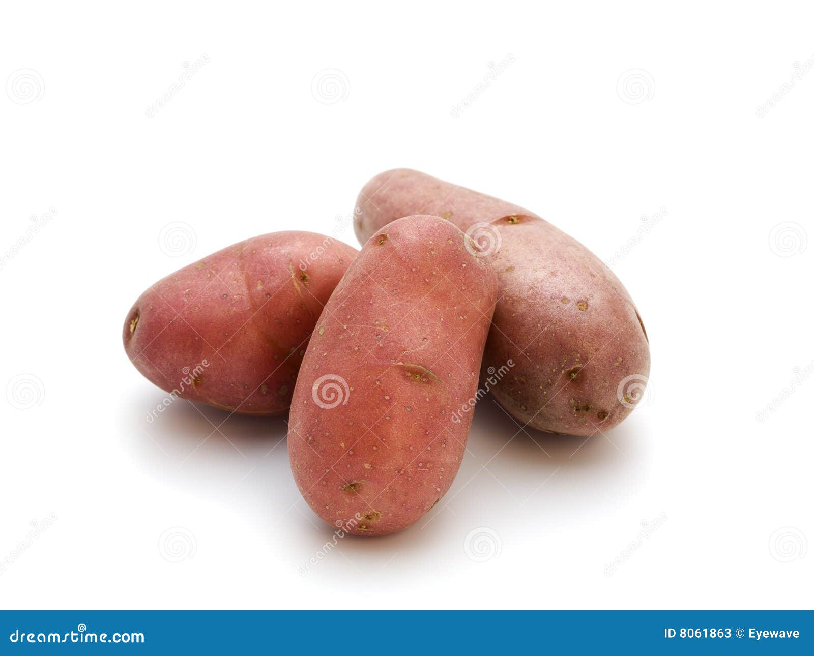 French Red Potatoes Isolated Stock Image - Image of white, eating: 8061863
